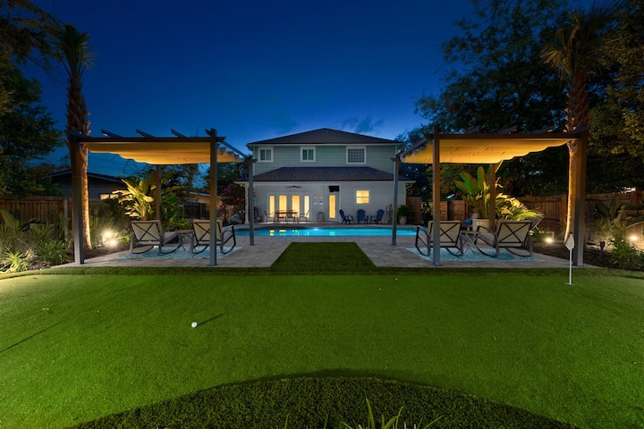 Stylish Beach Home With Heated Pool & Relaxing Yar - Atlantic Beach, FL