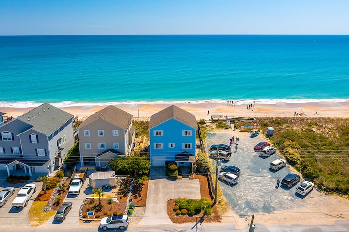 Ocean Front Gem Offering 6br/5ba With Direct Beach Access! - Surf City, NC