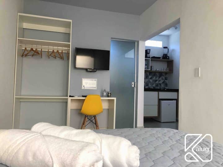 Kalug - Apt Studio Em Guest House Na Praia Do Sul - Ilhéus