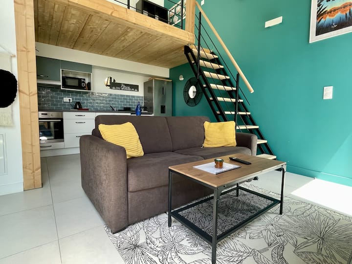 Loft De Charme Avec Jacuzzi Privé & Terrasse - Lacanau
