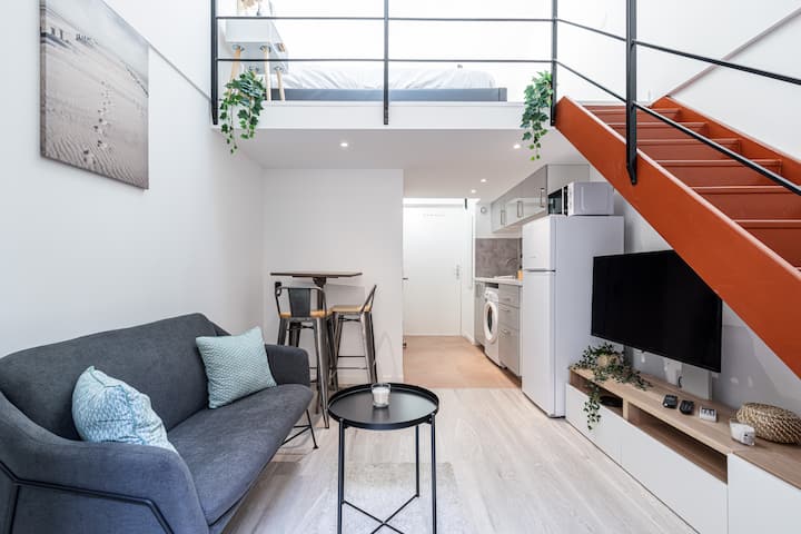 Appartement Mezzanine Au Calme - Centre Ville - Nice