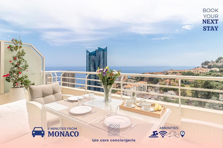 Résidence Haut De Gamme Avec Piscine Et Panorama - Beausoleil