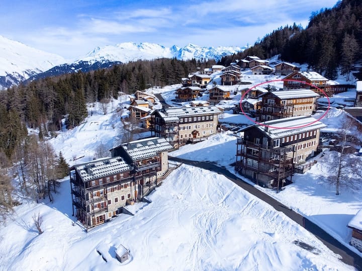 Chalet Apt. L'aiguille Grive, Arc1600, Ski In/out - La Rosière
