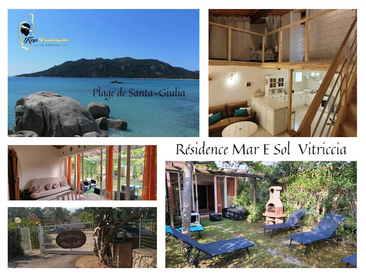 Jolie Duplex 8 Pers - Plage De Pinarellu à Pied - Korsika