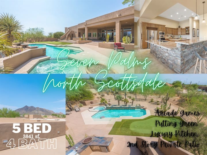 Spa, Putting Green, Rooftop Patio, Mountain Views! - Cave Creek, AZ