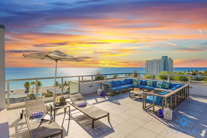Rooftop Pool+ Hot Tub | Costa Hollywood - Dania Beach