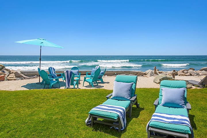 Beachfront Home, Private Sandyyard  Views Walkable - Oceanside, CA