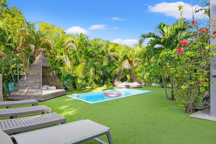 The Purple Paradise | Pool+hot Tub | Little Havana - Miami