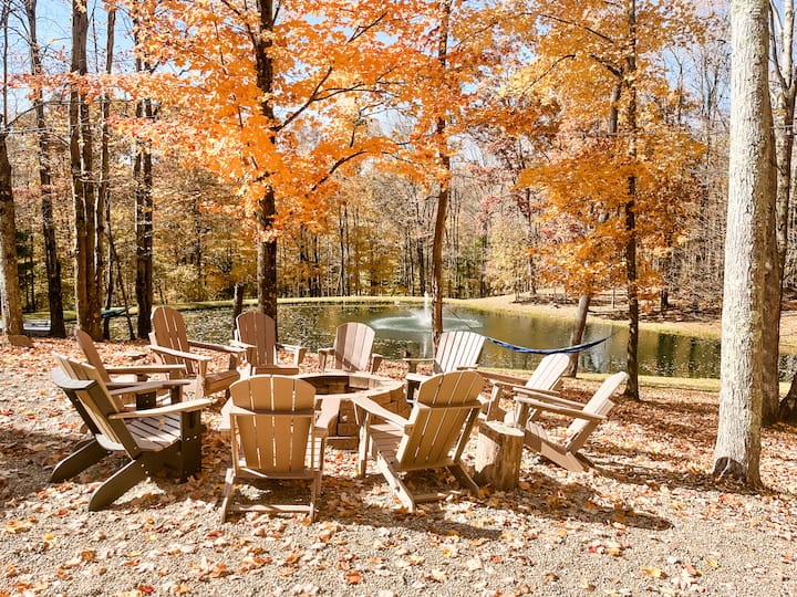 Fire Pit + Pond + Space To Unwind Together - Mohican Township