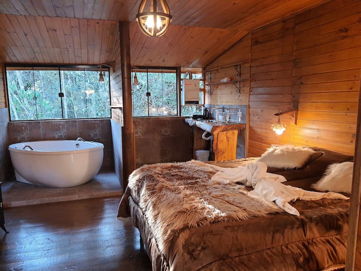 Cabana 6 Com Hidromassagem Interna - Campos do Jordão