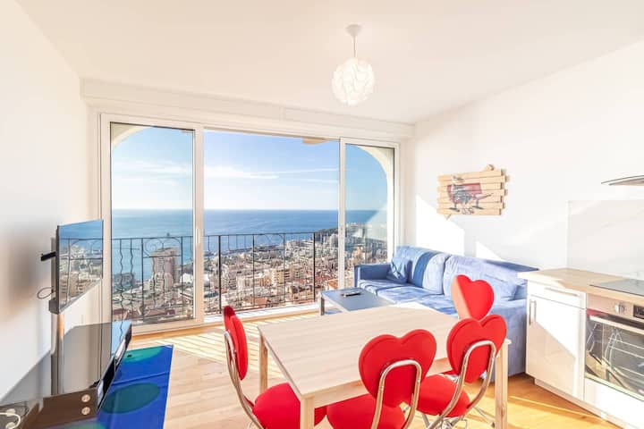 Superbe T2 Vue Mer - Proche Monaco - Monaco