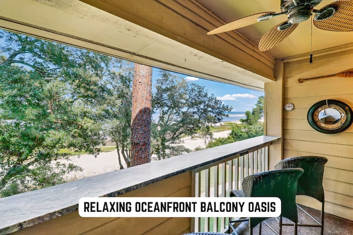 Water And Beach View Villa Enjoy Sunrise Balcony - Hilton Head Island, SC