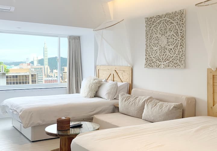 B1 Sky Suite 台北 101 天際線景觀 洗烘衣機 - Taipei City