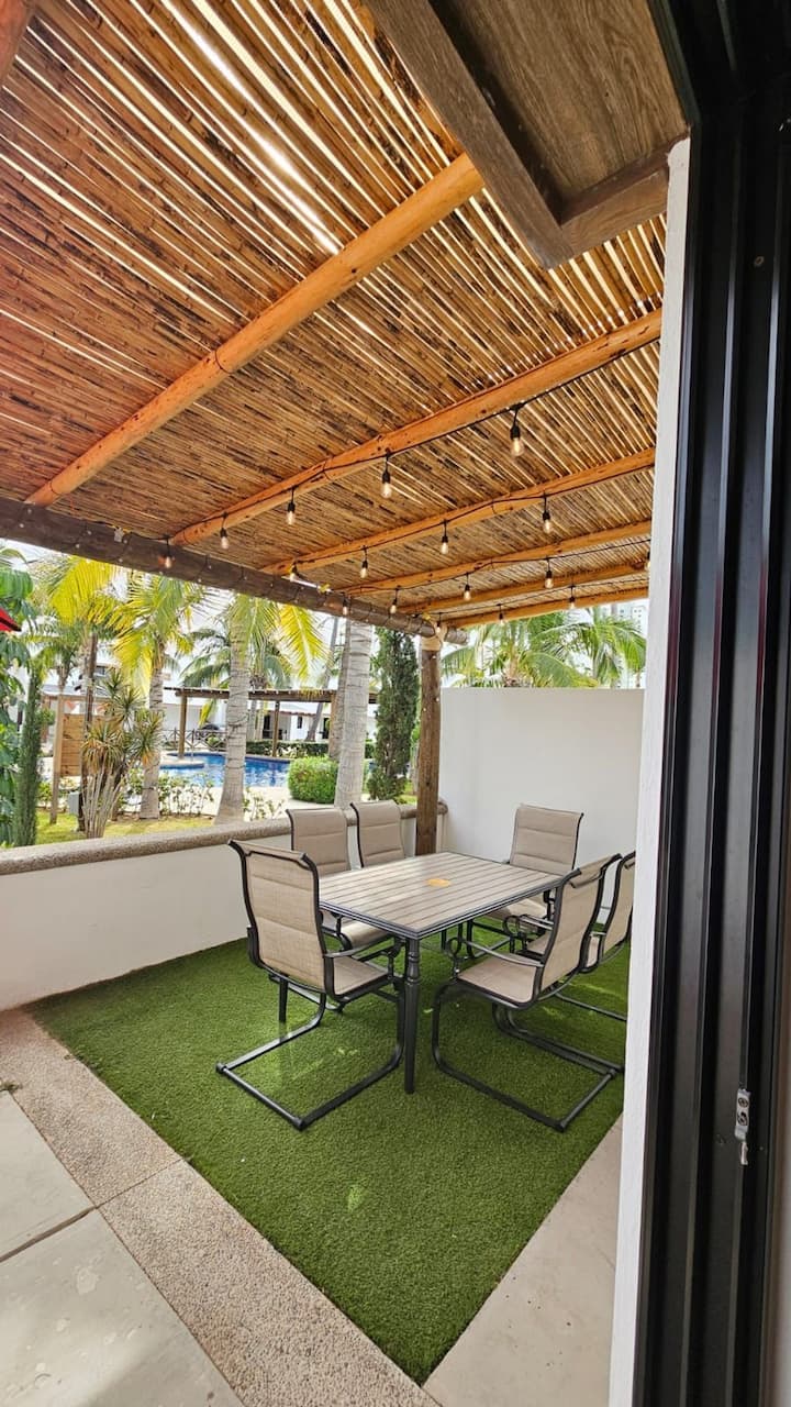 Casa De Playa Frente Alberca En Palmilla - Mazatlán
