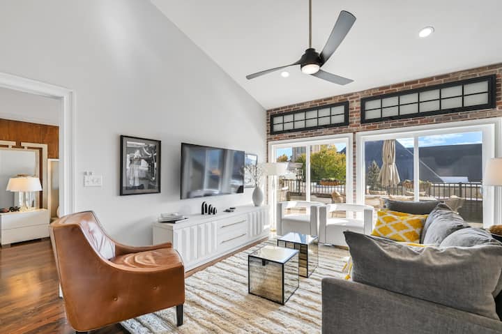 Art Deco Building Condo W/private 50 Ft Terrace - Asheville, NC
