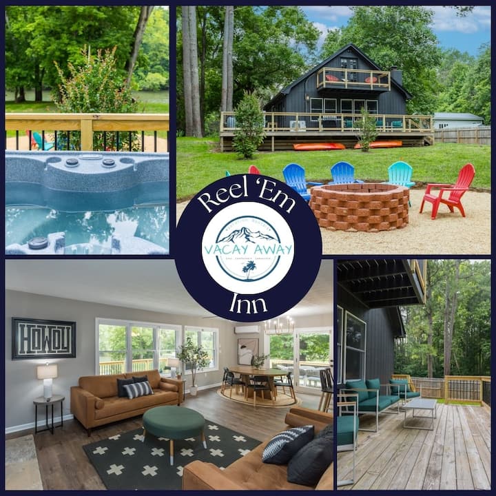 Waterfront Modern Design Hottub Gameroom Kayaks - Shenandoah, VA