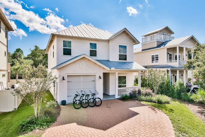 Beautiful Inlet Beach Home - Golf Cart, Bikes - Laguna Beach, FL