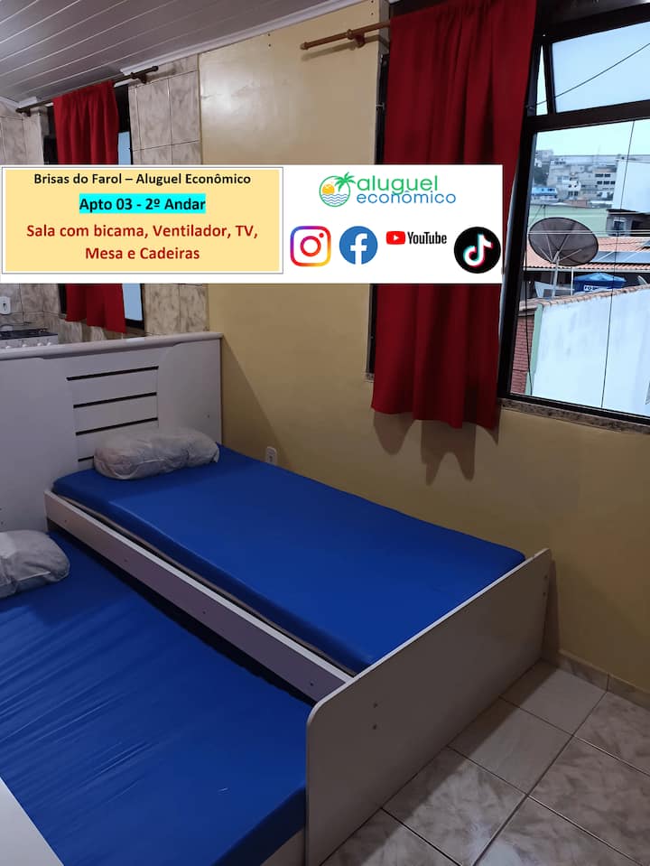 Arraial Do Cabo - Apto 03 - Brisas Do Farol - Aluguel Economico - Arraial do Cabo