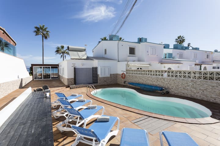 Beach Villa San Antonio With Private Pool &Garden - Corralejo