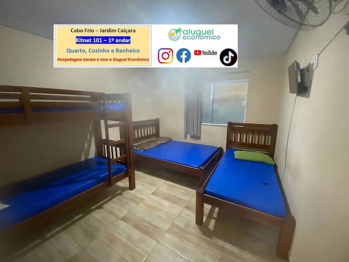 Cabo Frio - Kitnet 101 - Jardim Caiçara - Aluguel Economico - カボ・フリオ
