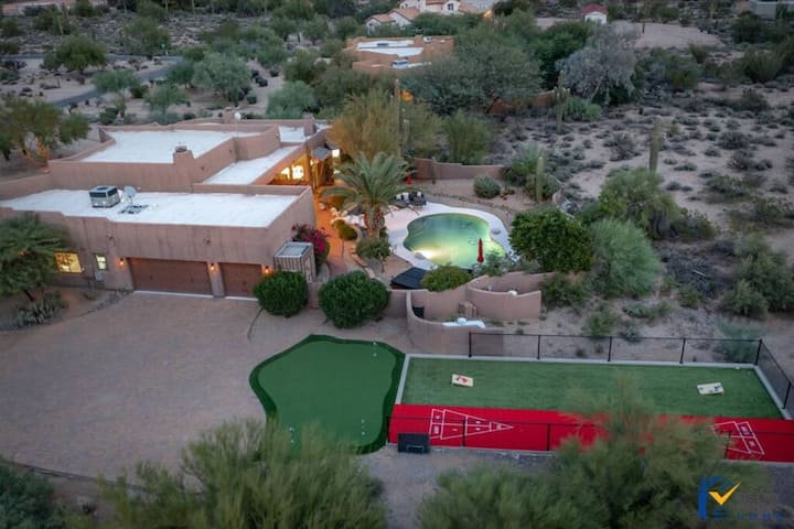 Desert Hideaway+shuffleboard Court+golf+billiards - Scottsdale, AZ