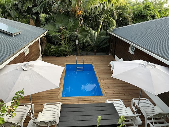 Lodge Manguier & Son Lagon Artificiel 5 Min Plages - Martinique