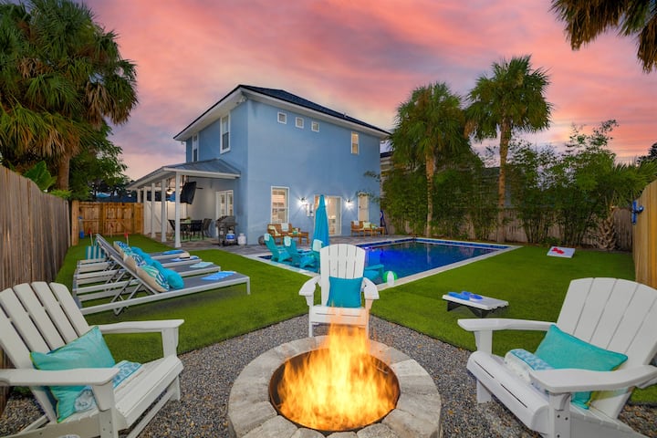 Escapade Familiale à La Plage Avec Piscine Chauffée Et Jeux - Jacksonville Beach, FL