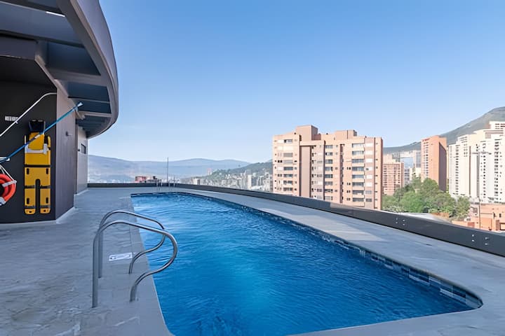 Class Suites 202 - Colorido Con Piscina Y Gym - Medellín, Colombia