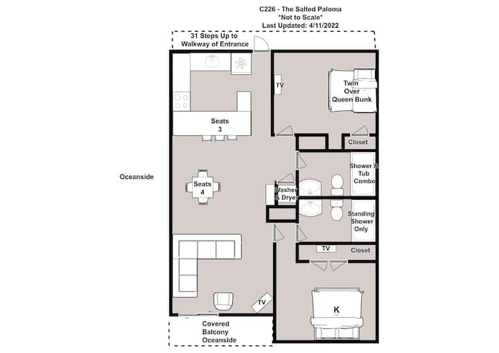 2 Br Condo W Ocean View And Multiple Pools - C226 - Carolina Beach