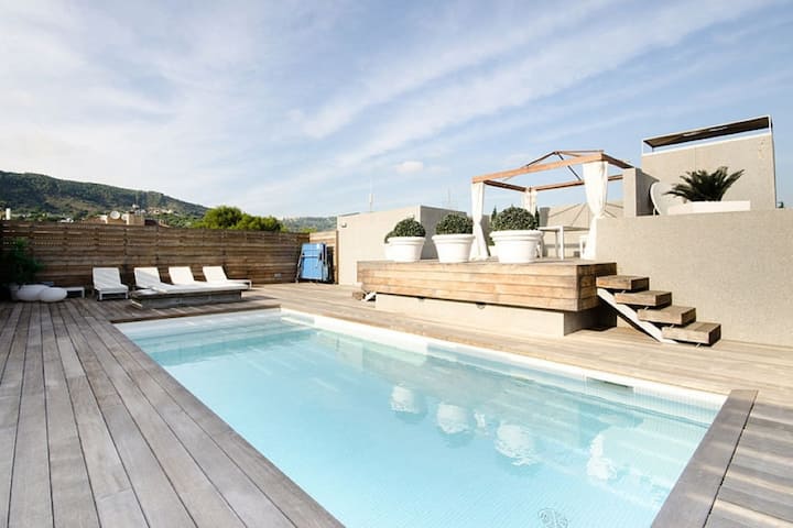 Amazing Penthouse With Private Pool - Barcelona