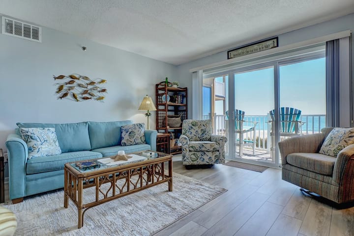 2022 Updates! Oceanfront Condo - Ramp Access - North Topsail Beach, NC