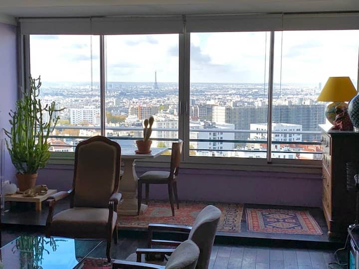 Roomy Flat Outstanding View - Paris
