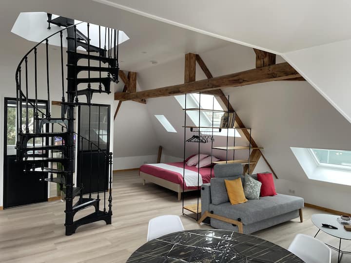Loft-d'exception-salle De Bain Privée Séparée-vue - Varengeville-sur-Mer