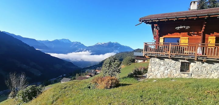 Le Benetton - Chalet Cosy Avec Vue Exceptionnelle - Notre-Dame-de-Bellecombe