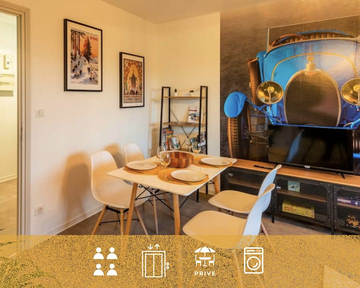 Gutenberg, T3 Ascenseur, Terrasse & Barbecue - Colmar