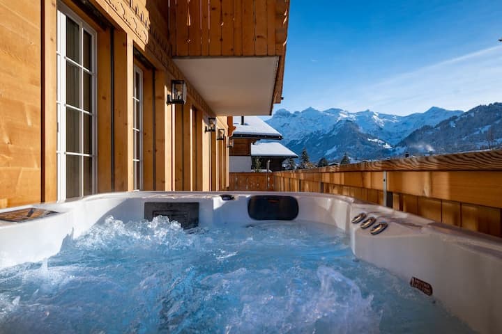 Neue Ferienwohnung M. Privaten Jacuzzi Für 6 Pers. - Lenk