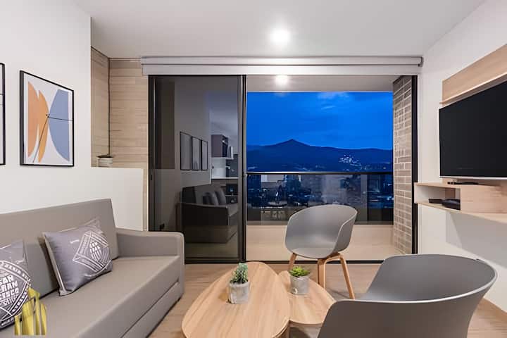 Class 48 2203 - Modern & Cozy Apt W/ Priv Balcony - Sabaneta