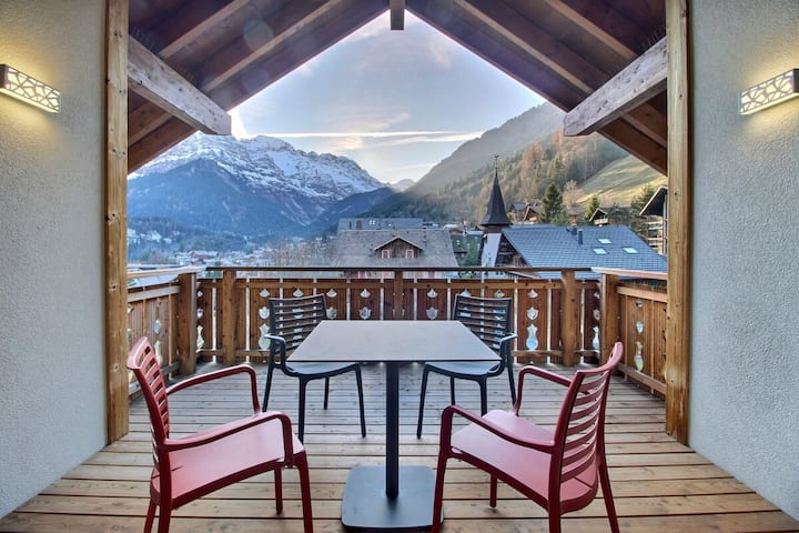 Penthouse, Terrasse Et Vue Splendide - Champéry