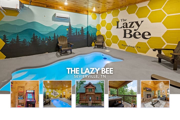Log Cabin Retreat, Indoor Pool & Hot Tub + Views - Sevierville, TN