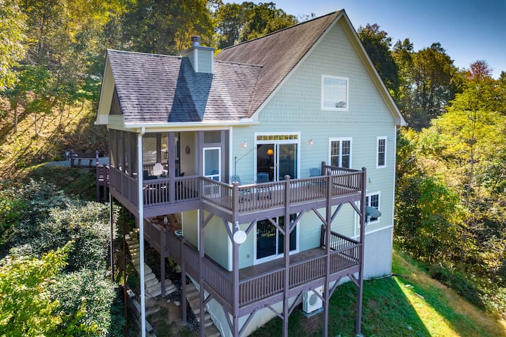 What A View-mountain Views - Hot Tub - Gas Fireplace - ブライソン・シティ, NC