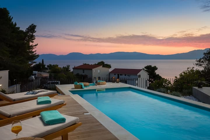 Luxury Beachfront Villa Azul Makarska - Pool - Podaca