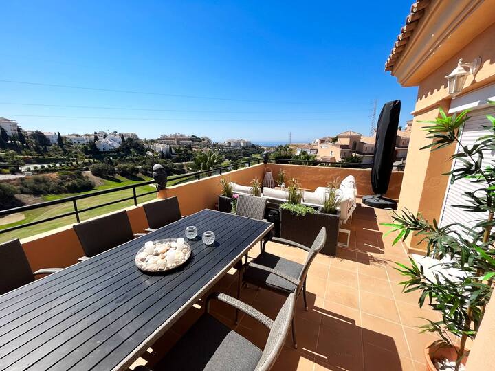 3 Bed Penthouse Duplex – Frontline Golf & Sea View - La Cala de Mijas