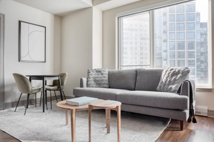 Lux Seaport Studio W/ Gym On Harbor By Blueground - Boston, MA