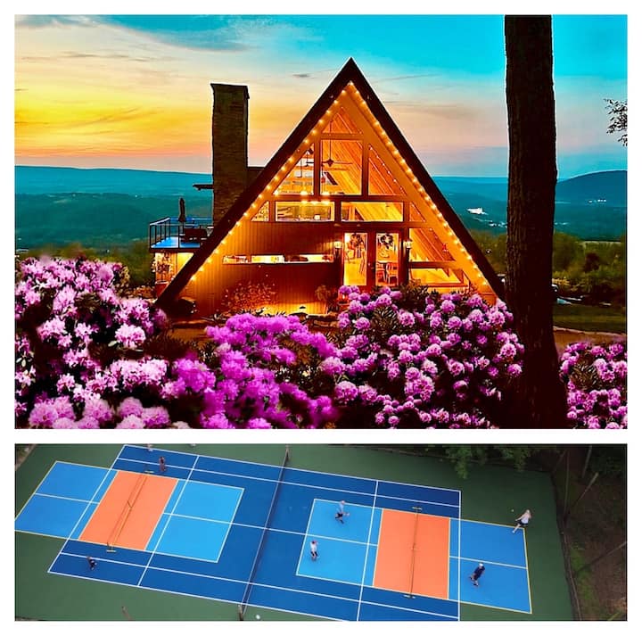 A-frame W/ Hottub, Mountainview,pickleball/tennis - Little Buffalo State Park, Newport