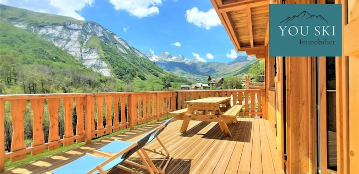 B07 - Chalet En Bois De 3 Chambres Pour 7 Personne - Saint-Jean-d'Arves