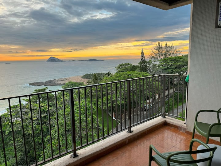Ms98 Apartamento Com Vista Mar No Arpoador. - Ipanema
