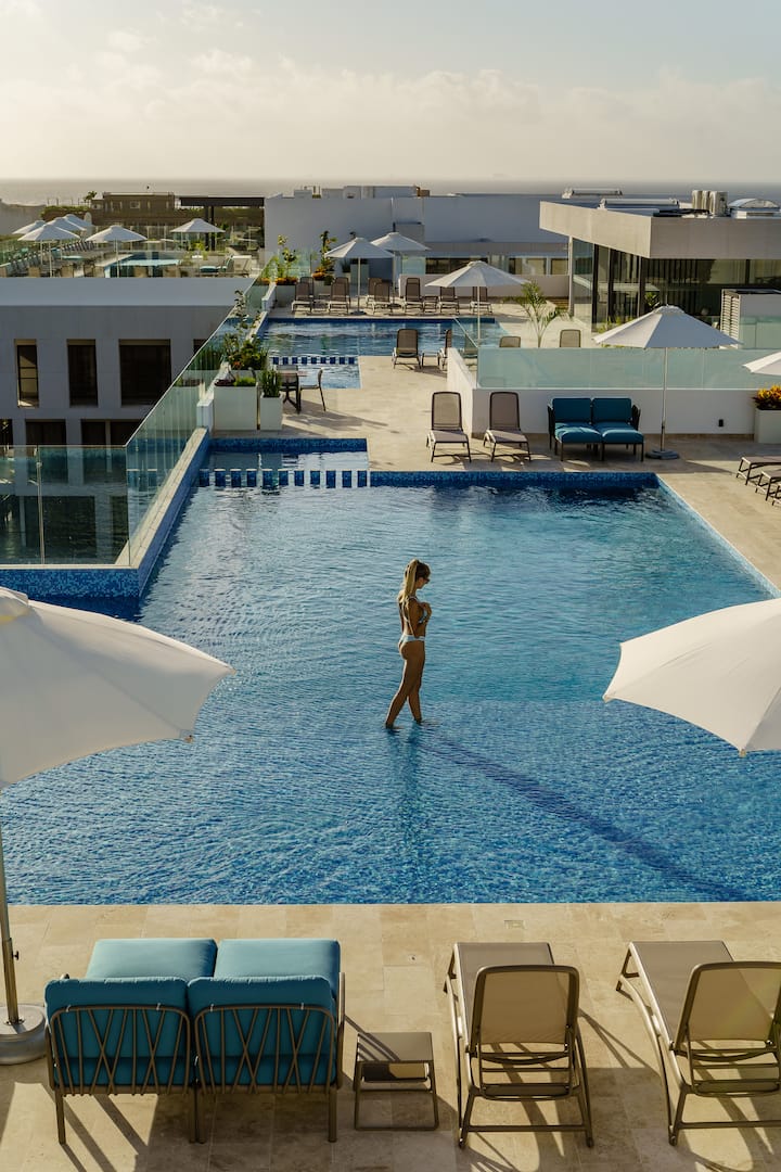 Condo 2 Br, Amazing Rooftop - Playa del Carmen