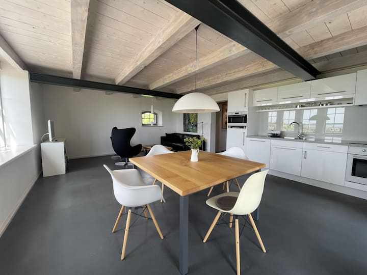 Museum courtyard Puddemin Apartment Swantewit with sea views - Airbnb