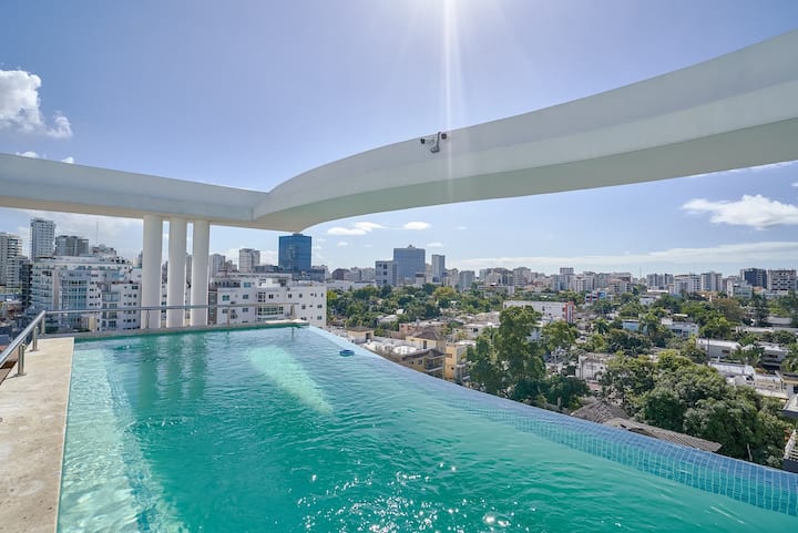 ®{The~aura’s ~View}@downtownsd+pool+gym+lounge+bbq - Santo Domingo