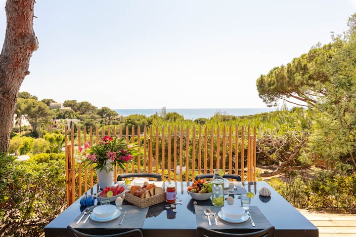 L’olivier, Mobil-home Climatisé Avec Une Vue Mer - Porquerolles